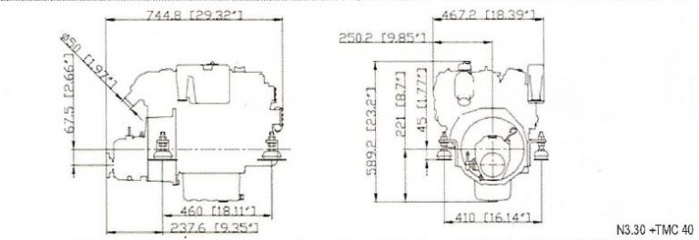 Motor Marino Nanni Diesel N3.30 con Panel Motor (Versión SAILDRIVE ...